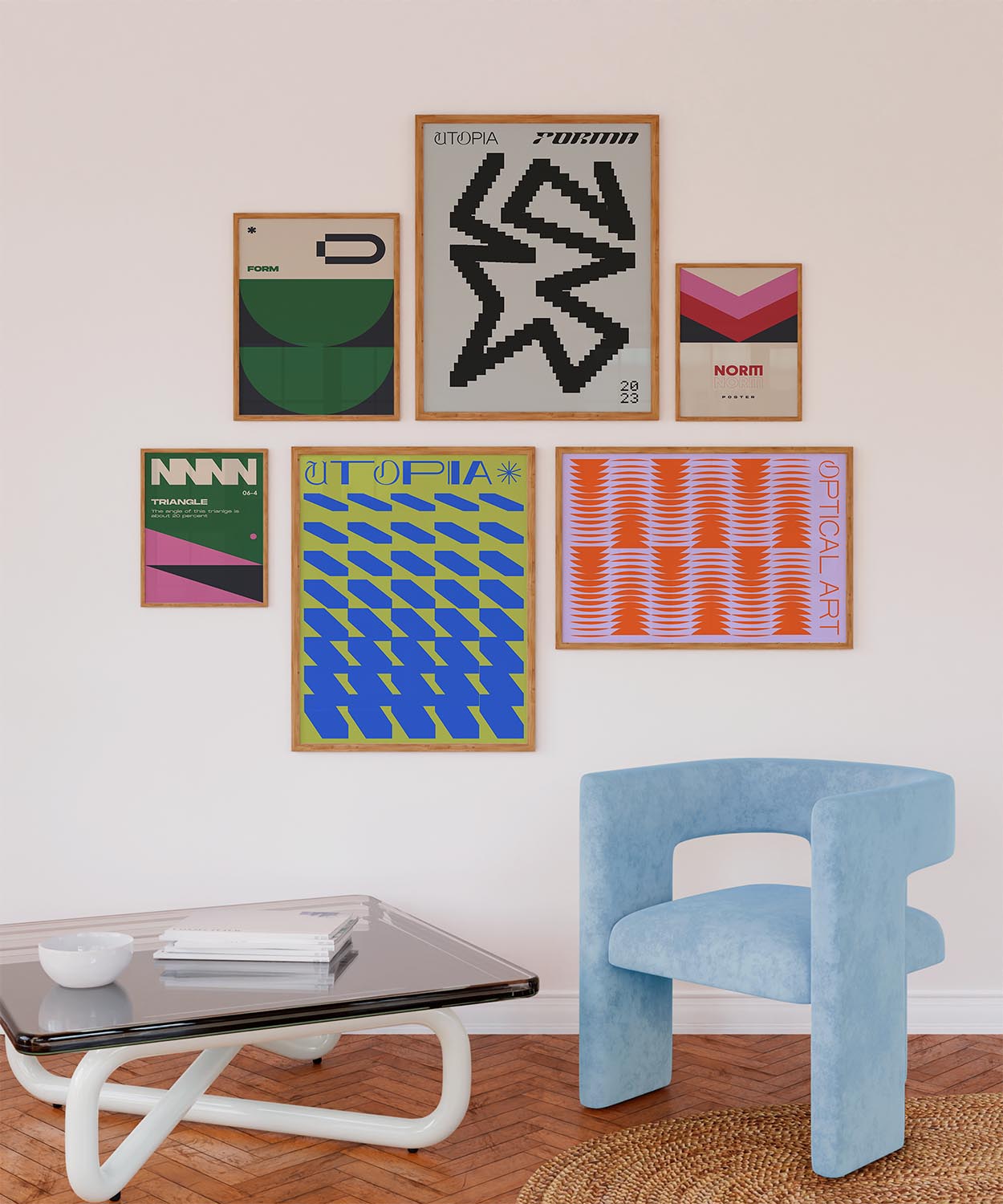 FORM Minimalist Abstract Poster for Modern Home Decor – Poster Wall