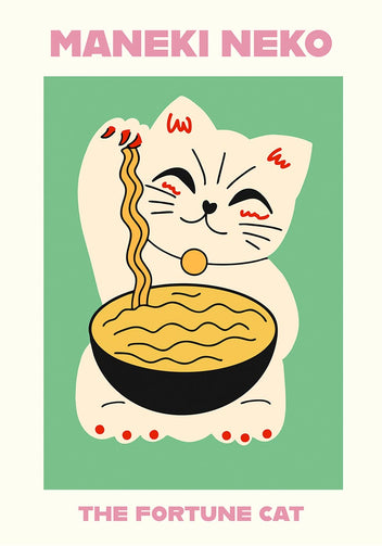 Maneki Neko Poster: Bring Good Luck & Prosperity into Your Space ...