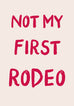 Not My First Rodeo Poster - Poster Wall