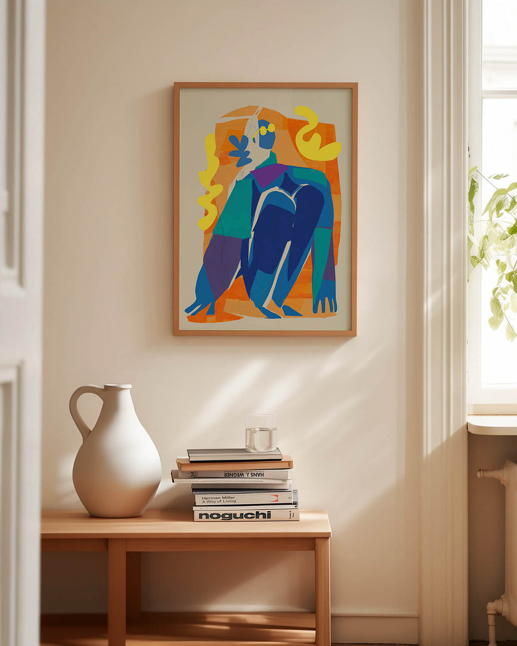 Modern Abstract Cutout Art Poster - Vibrant Home Decor – Poster Wall