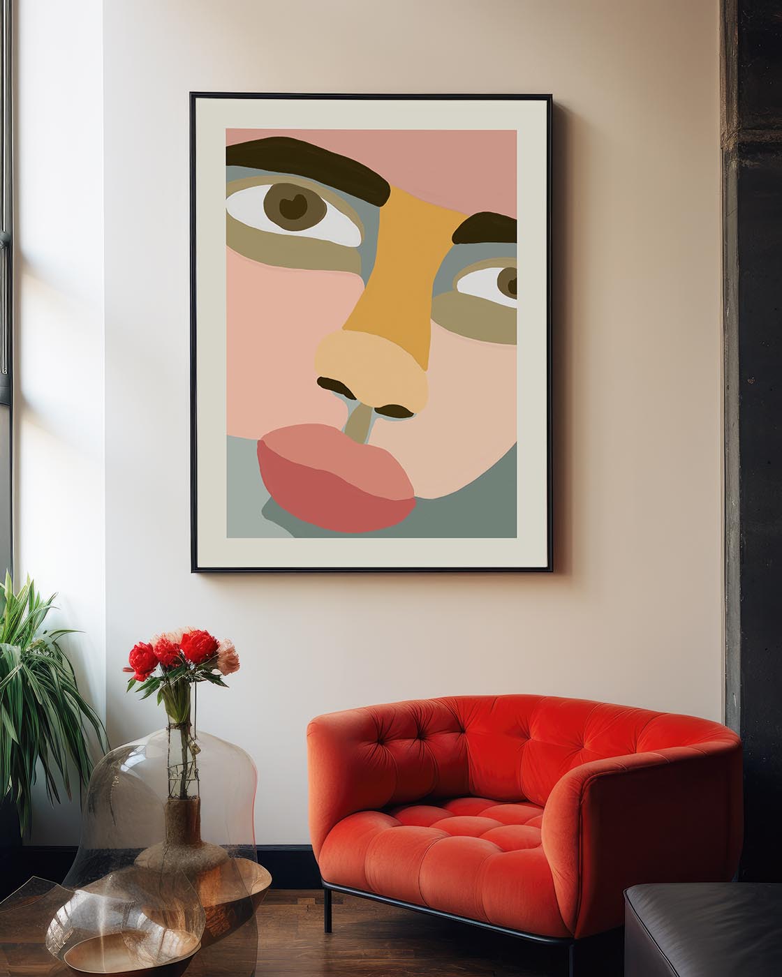 Abstract Face portrait poster – Poster Wall