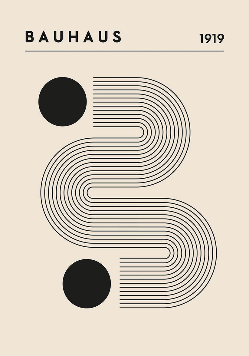 1919 Bauhaus Art Poster: Classic Geometric Design | Vintage Bauhaus ...