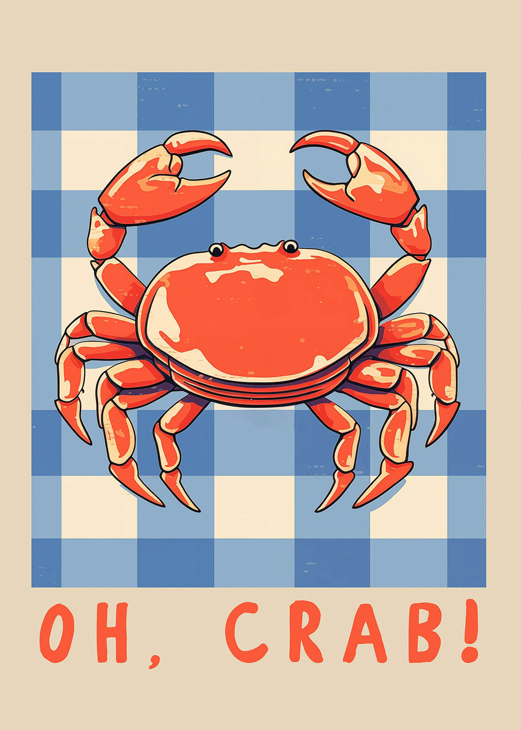 Oh, Crab! Poster – Nautical Charm for Your Walls – Poster Wall