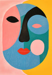Abstract face art Poster | Modern Home Decor – Poster Wall