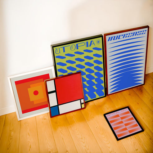 Increase - Abstract Blue Wave Poster – Poster Wall