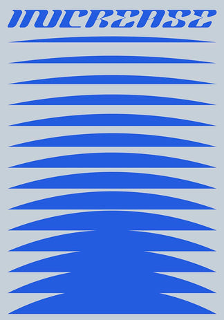 Increase - Abstract Blue Wave Poster – Poster Wall
