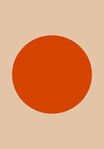 Burnt orange oval poster - Poster Wall
