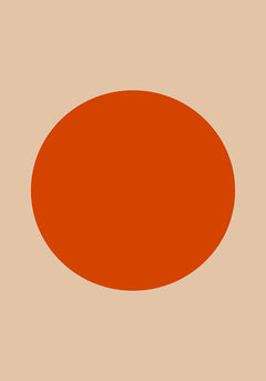 Burnt orange oval poster - Poster Wall