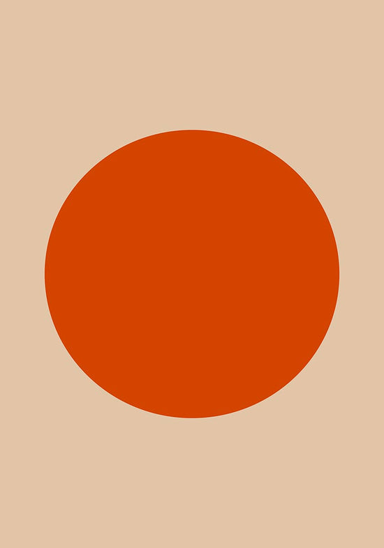 Burnt orange oval poster - Poster Wall