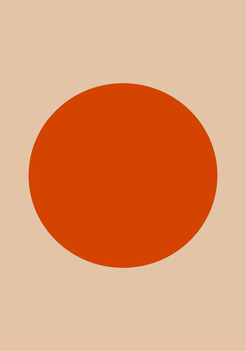Burnt orange oval poster - Poster Wall
