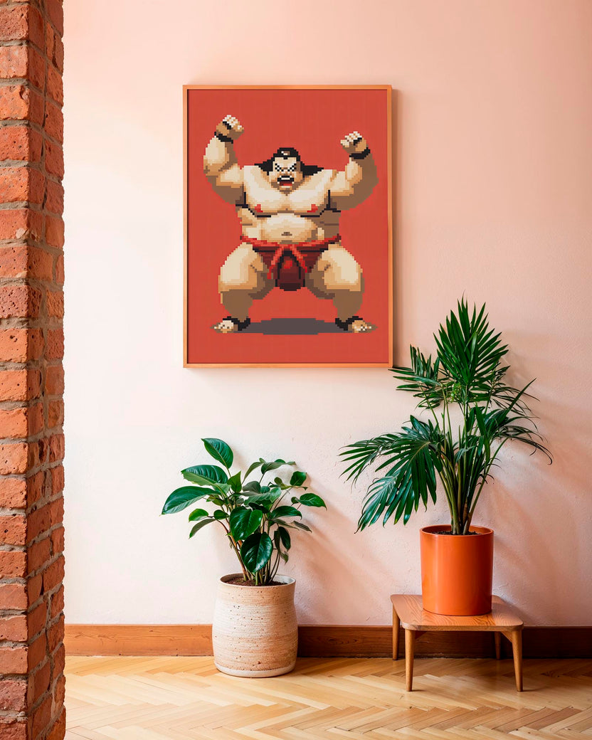 Pixel sumo poster – Poster Wall