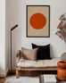 Burnt orange oval poster - Poster Wall
