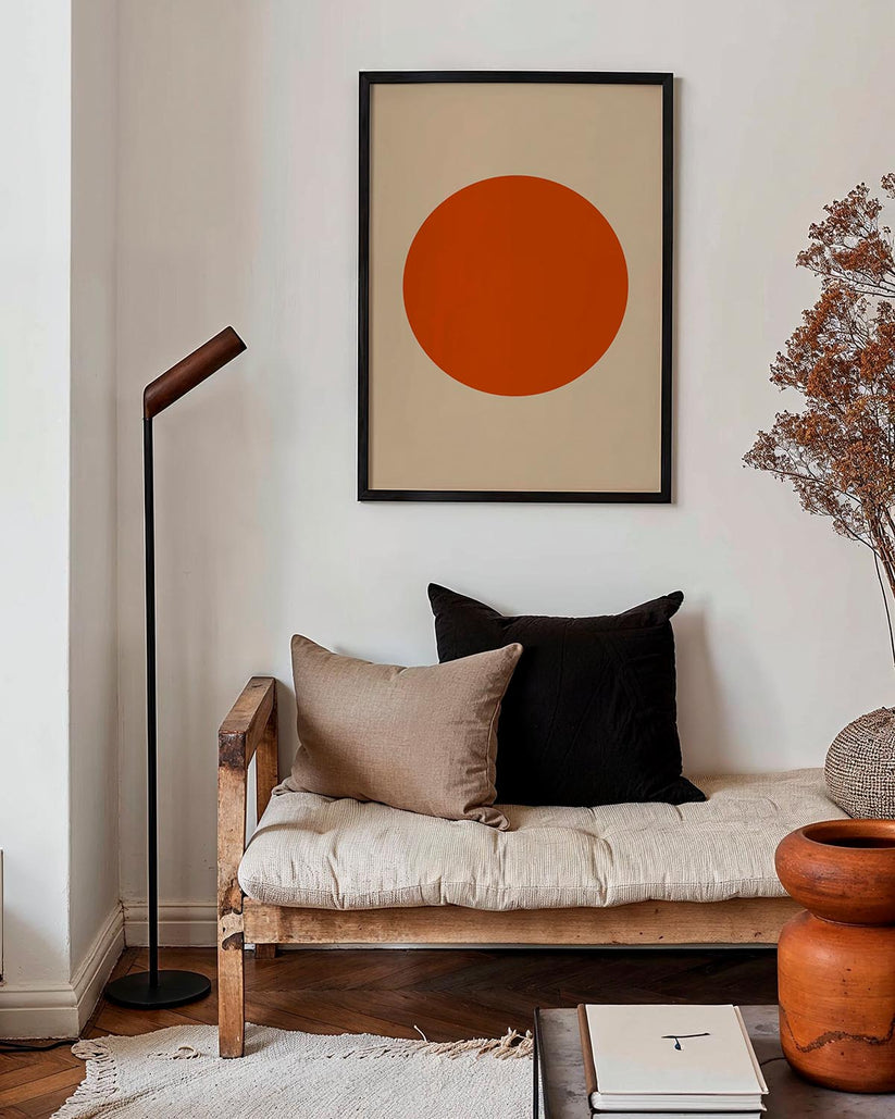 Burnt orange oval poster - Poster Wall