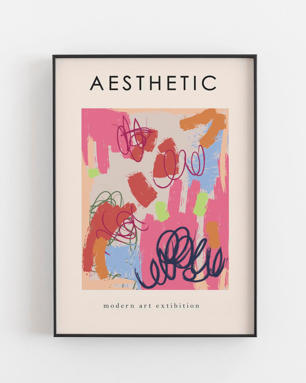 Aesthetic modern abstract poser – Poster Wall
