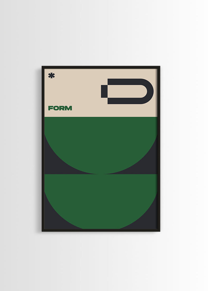 FORM Minimalist Abstract Poster for Modern Home Decor – Poster Wall