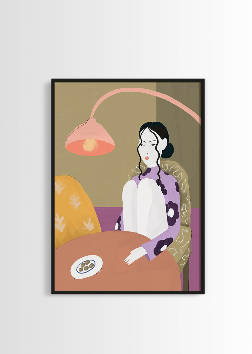 Girl in the kitchen modern poster - Kitchen posters – Poster Wall