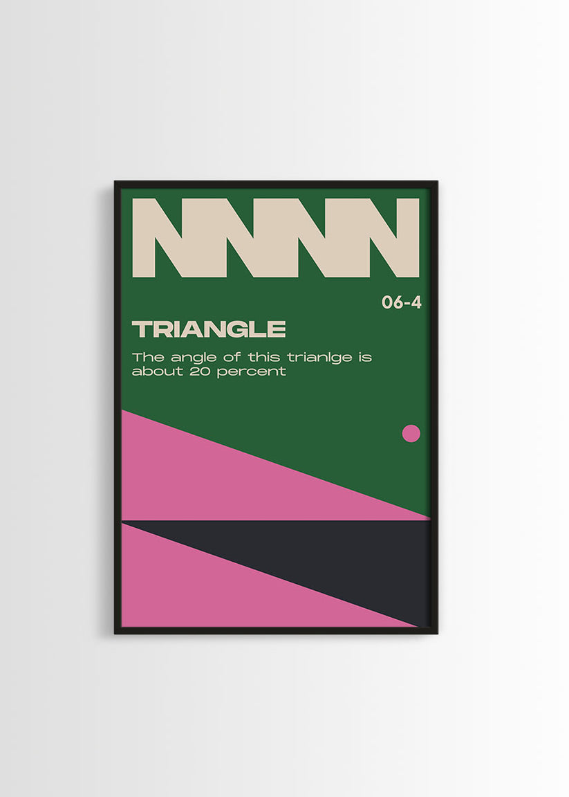 Abstract Triangle Geometric Poster - Modern Wall Art – Poster Wall