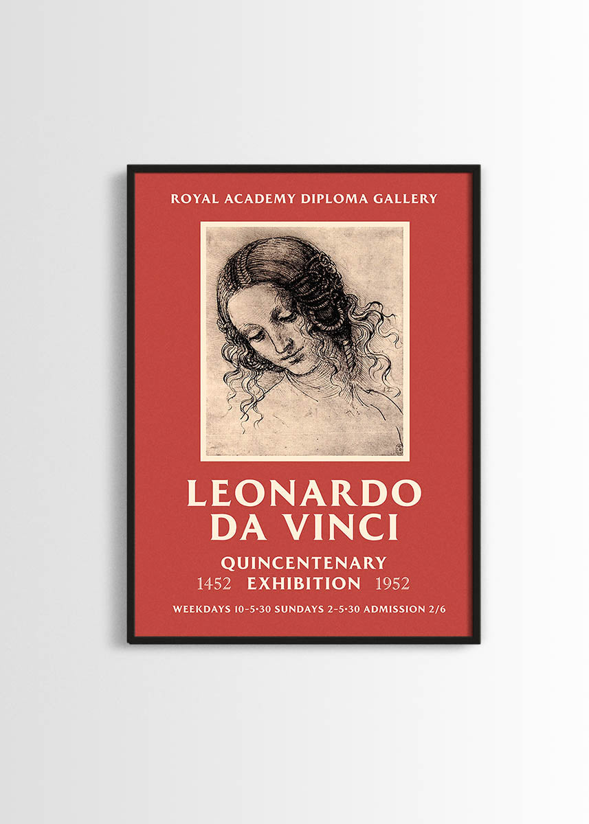 Leonardo Da Vinci vintage exhibition poster – Poster Wall