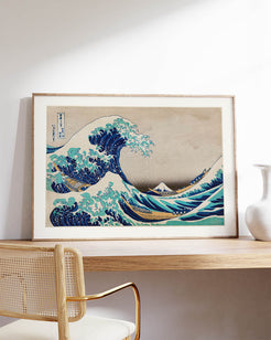 The great wave off Kanagawa by Hokusai vintage Japanese poster – Poster ...