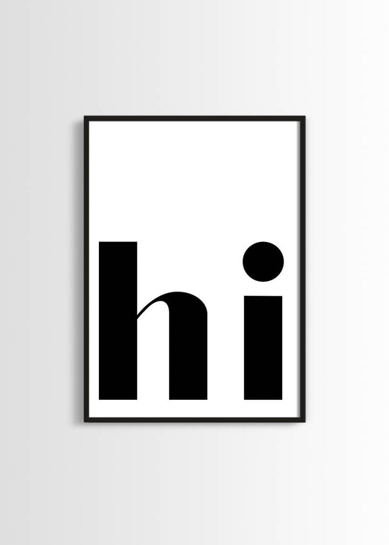 Hi poster – Poster Wall