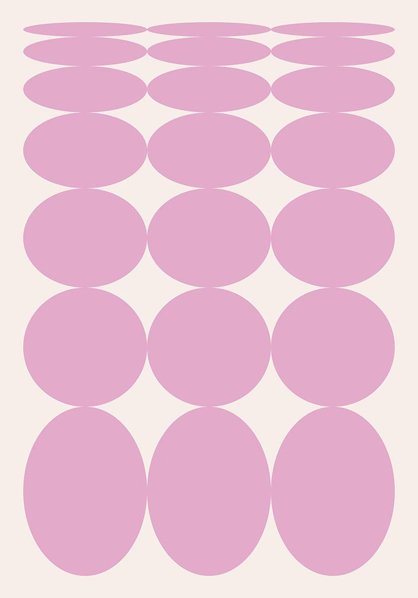 Mauve Whimsy Gradient Poster | Elegant & Uplifting Circle Art Design ...