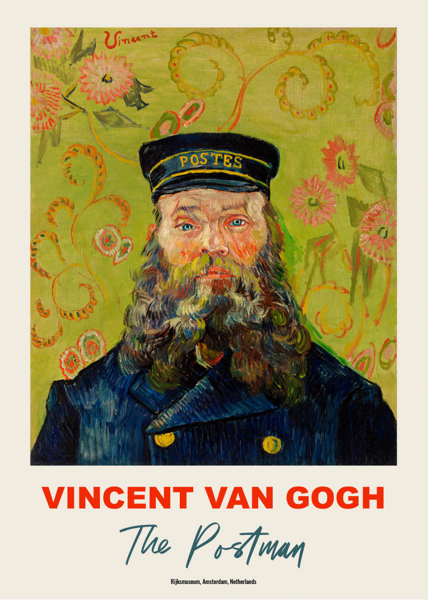 Vincent Van Gogh the postman iconic poster – Poster Wall